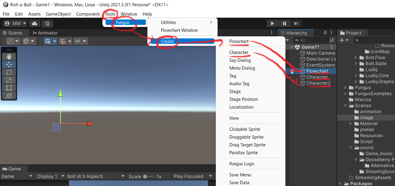 Unity 【Fugus追加後】キャラクターの設置 - プログラミング独学ブログ Win10 アプリ開発中